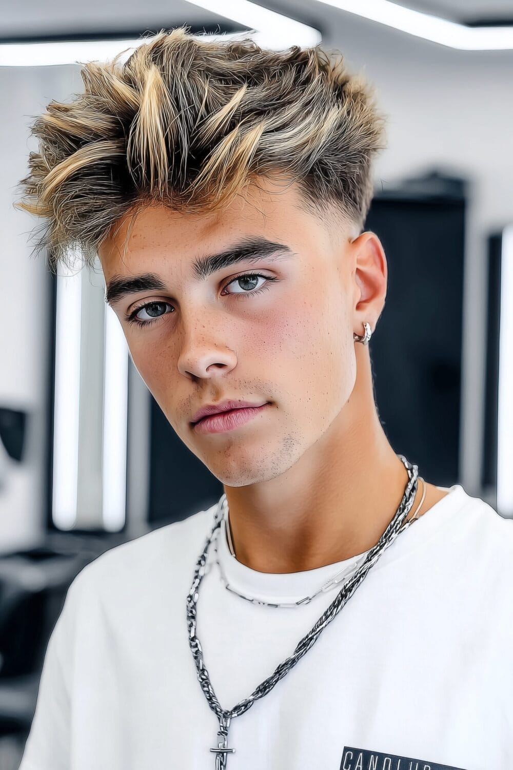 25 Trendiest Highlights Men’s Hair Color For Men - 2025