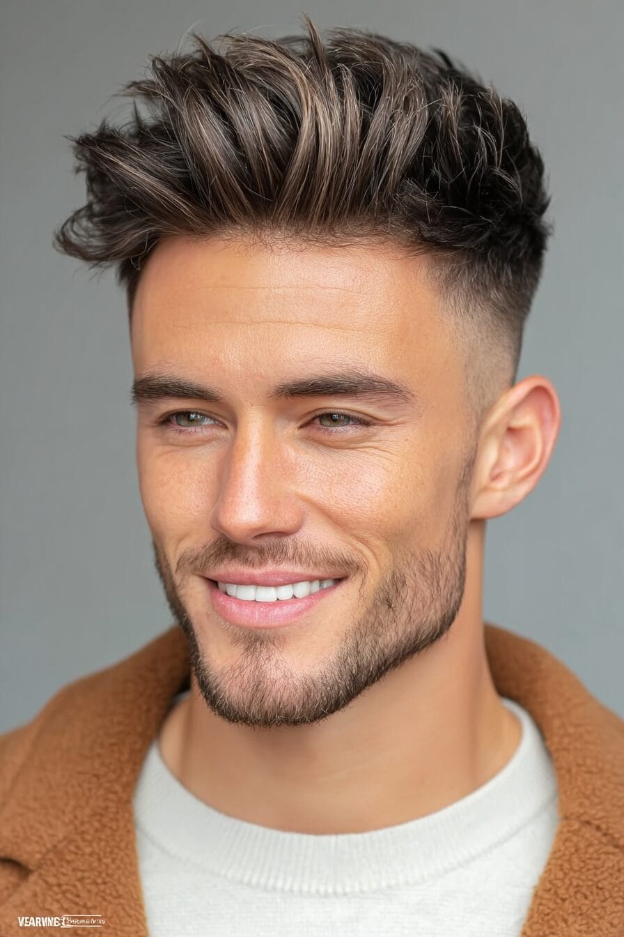 Men's Haircuts For Square Faces That Look Sharp - 2025